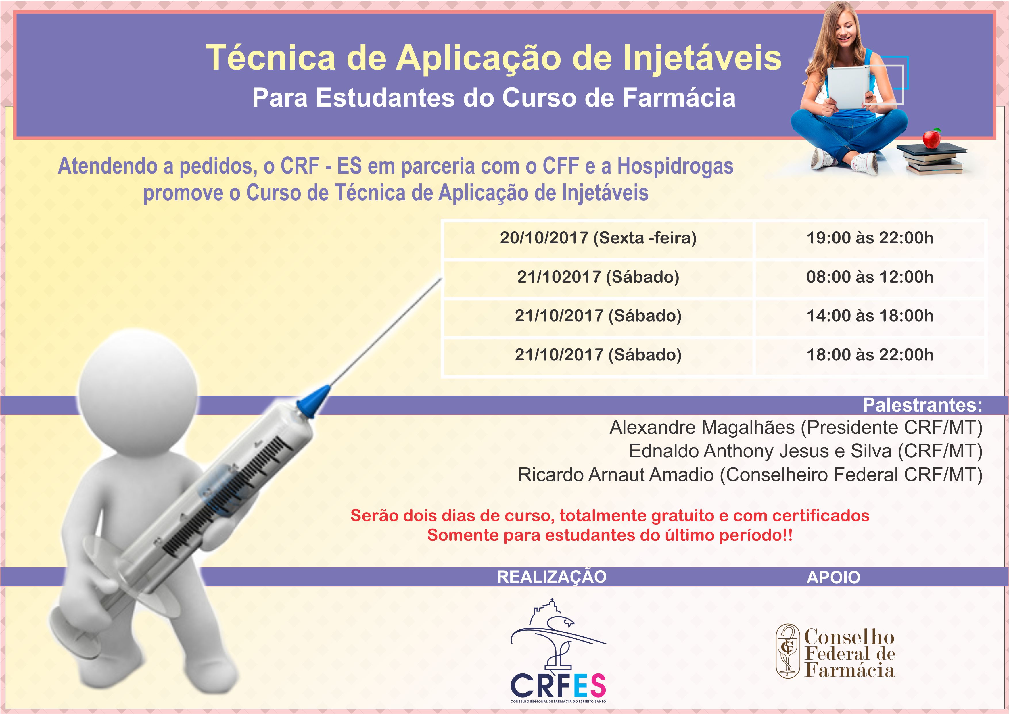 Técnica de Aplicação de Injetáveis – Para estudantes de Farmácia